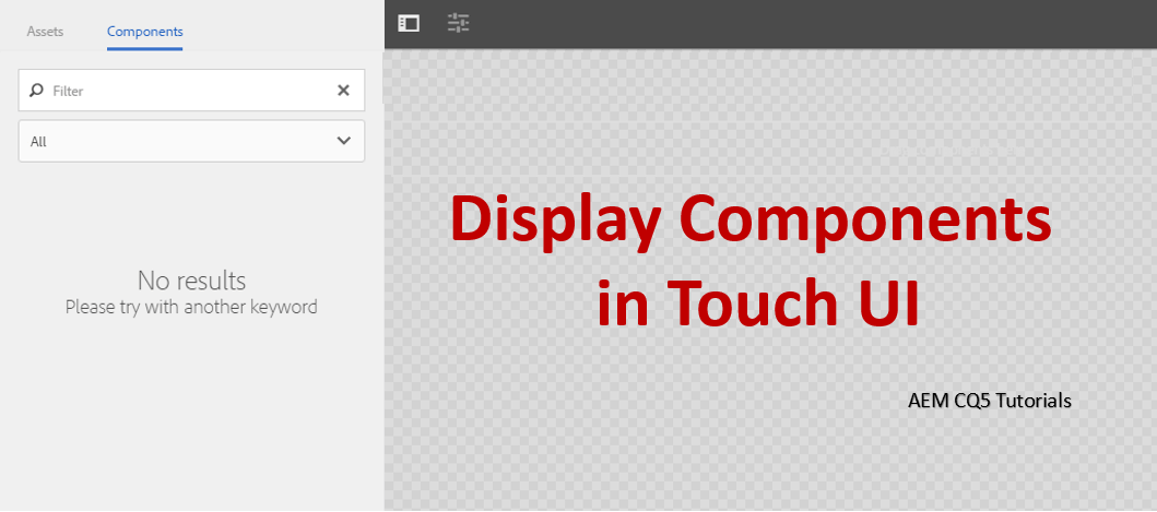display_components_in-touch_ui_aem6 – AEM CQ5 Tutorials