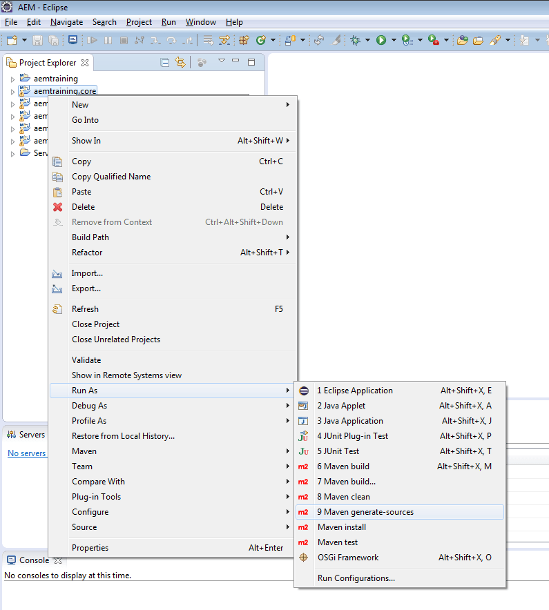 Trouble Shooting Aem Plugin Eclipse Pom Error Aem Cq5 Tutorials