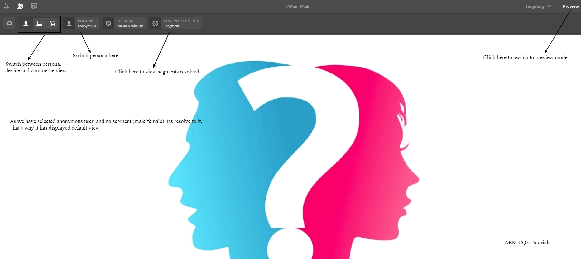 Default View Personalization Contexthub Aem Aem Cq5 Tutorials