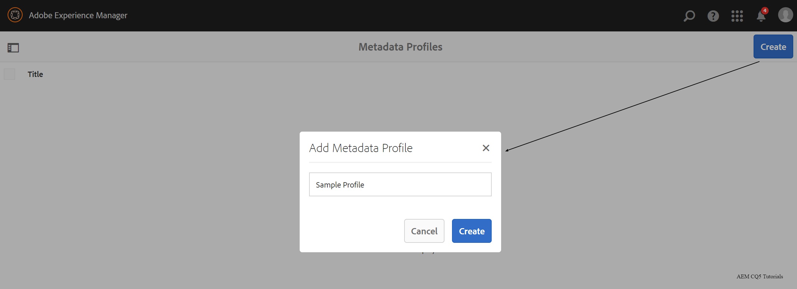 Aem Assets Metadata Profiles Aem Cq5 Tutorials